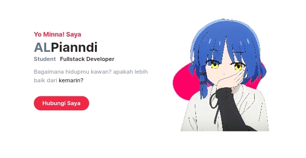 Portfolio Pianndi - Fullstack Developer & Programmer